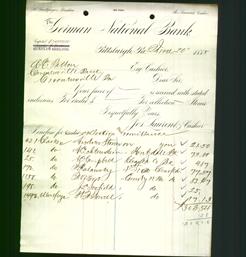 Bank Letterhead - German National Bank – Original Ancestry