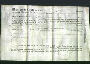 Deed by Married Women - Sarah Henderson – Original Ancestry