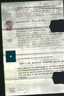 Deed by Married Women - Hannah Ray – Original Ancestry