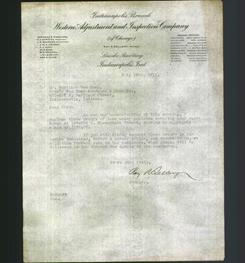 Letterhead - Western Adjustment and Inspection Company – Original Ancestry