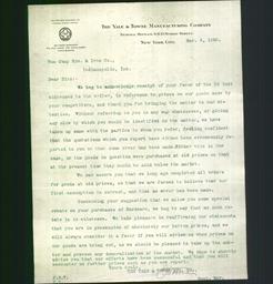 Letterhead - The Yale & Towne Manufacturing Company – Original Ancestry