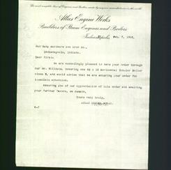 Letterhead - Atlas Engine Works – Original Ancestry